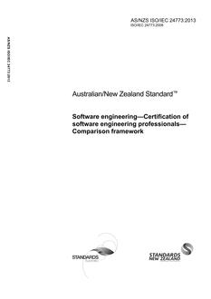 AS/NZS ISO/IEC 24773:2013 PDF - Australian Standards Store