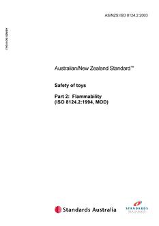 AS/NZS ISO 8124.2:2003 PDF - Australian Standards Store
