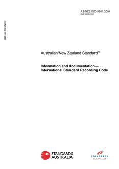 AS/NZS ISO 5901:2004 PDF - Australian Standards Store