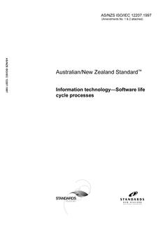 AS/NZS ISO/IEC 12207:1997 PDF - Australian Standards Store