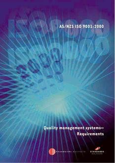 AS/NZS ISO 9001:2000 PDF - Australian Standards Store