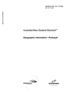 AS/NZS ISO 19117:2006 PDF - Australian Standards Store