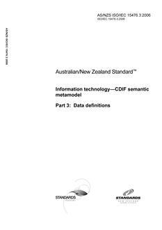 AS/NZS ISO/IEC 15476.3:2006 PDF - Australian Standards Store