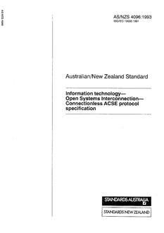 AS/NZS 4096:1993 PDF - Australian Standards Store