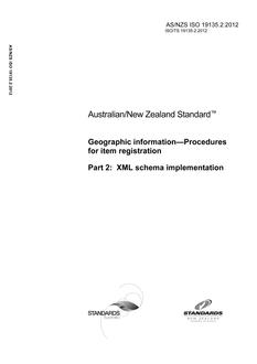 AS/NZS ISO 19135.2:2012 PDF - Australian Standards Store