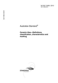 AS ISO 13006-2013 PDF - Australian Standards Store