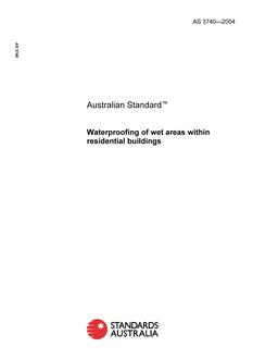AS 3740-2004 PDF - Australian Standards Store