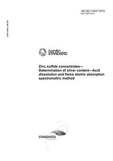 AS ISO 15247:2016 PDF - Australian Standards Store