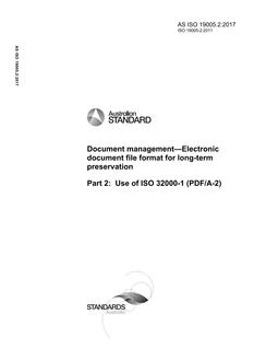 AS ISO 19005.2:2017 PDF - Australian Standards Store