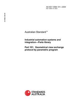 AS ISO 13584.101-2004 PDF - Australian Standards Store