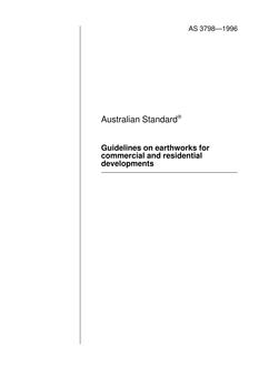 AS 3798-1996 PDF - Australian Standards Store