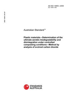 AS ISO 14855-2005 PDF - Australian Standards Store
