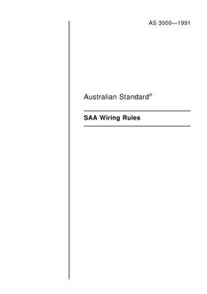 AS 3000-1991 PDF - Australian Standards Store