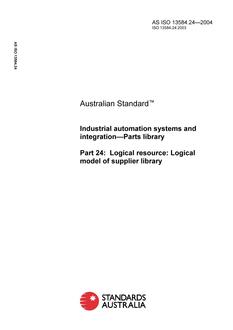 AS ISO 13584.24-2004 PDF - Australian Standards Store