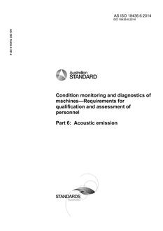 AS ISO 18436.6:2014 PDF - Australian Standards Store
