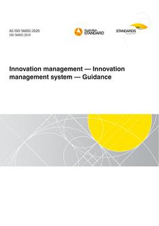 AS ISO 56002:2020 PDF - Australian Standards Store