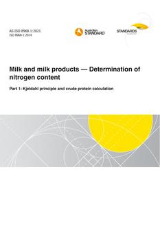 AS ISO 8968.1:2021 PDF - Australian Standards Store